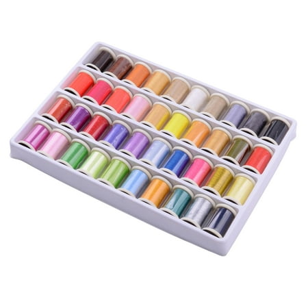 40x Embroidery Thread String Reel Mixed Colors for Overlocking ...