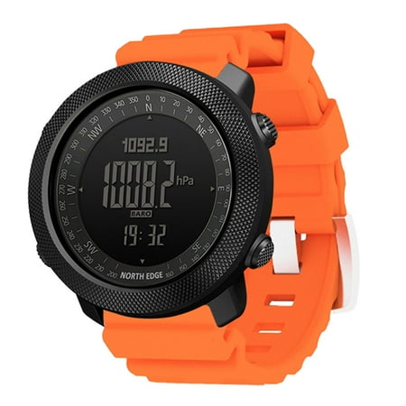 Wrist Multifunctional Altimeter Temperature Orange - Walmart.ca