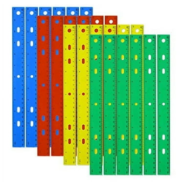 20 Pack Color Ruler 12 Inch with Inches and Centimeters, Foldable ...