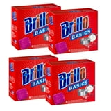 Brillo Steel Wool Soap Pads Smaller Size Original Reusable Non-Scratch ...