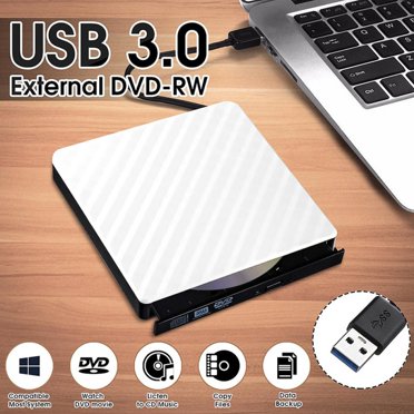 Lychee External PC USB 2.0 DVD CDR Writer Recorder Reader Player Slim ...