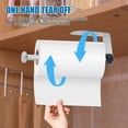 2 Pack Paper Towel Holder, Easy with Damping Function, Single Hand ...