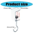 Adjustable 360 Degree Rotating Metal Hook Under Table Edges Sturdy ...