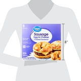 Great Value Sausage Egg and Cheese Croissant Sandwiches 8 count 35.2 oz ...