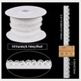 10 Yards Polyester Elastic Lace Trim Single Edged Flower Trimming for ...