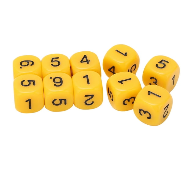 Dados De Números, 20 Piezas De Plástico Ligero, 6 Lados, Mini Dados De ...