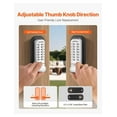 Mechanical Door Lock Keyless Entry, No Key Needed - 4 Digit Combination ...