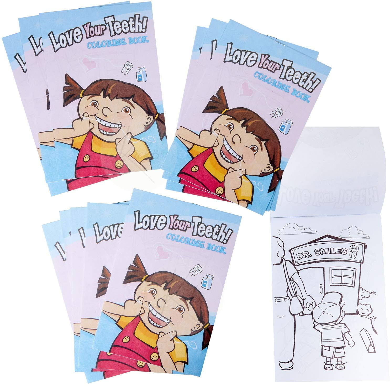 Kicko 5 X 7 Inch Coloring Book - 12 Pieces of Dental Activity Sheets ...
