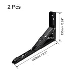 Unique Bargains Folding Bracket 9.57" 243mm Wall Mounted Support ...