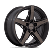 Niche 1PC Aluminum Rim M124 MILAN 18X8in Gloss Black Brushed Finish ...