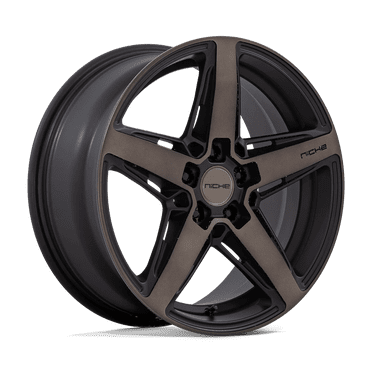 Niche 1PC Aluminum Rim M124 MILAN 18X8in Gloss Black Brushed Finish ...