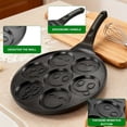 Non-Stick 7-Hole Smiley Face Pancake Tray - Easy Clean for Breakfast ...