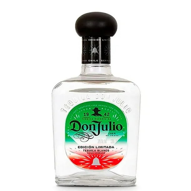 Pack de 2 Tequila Don Julio Blanco Chile Serrano 700 ml | Bodega Aurrera en línea