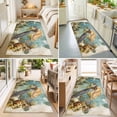 Area Rug 2x6ft Sea Turtle Area Rugs for Kitchen Runner Rug Ocean Coral ...