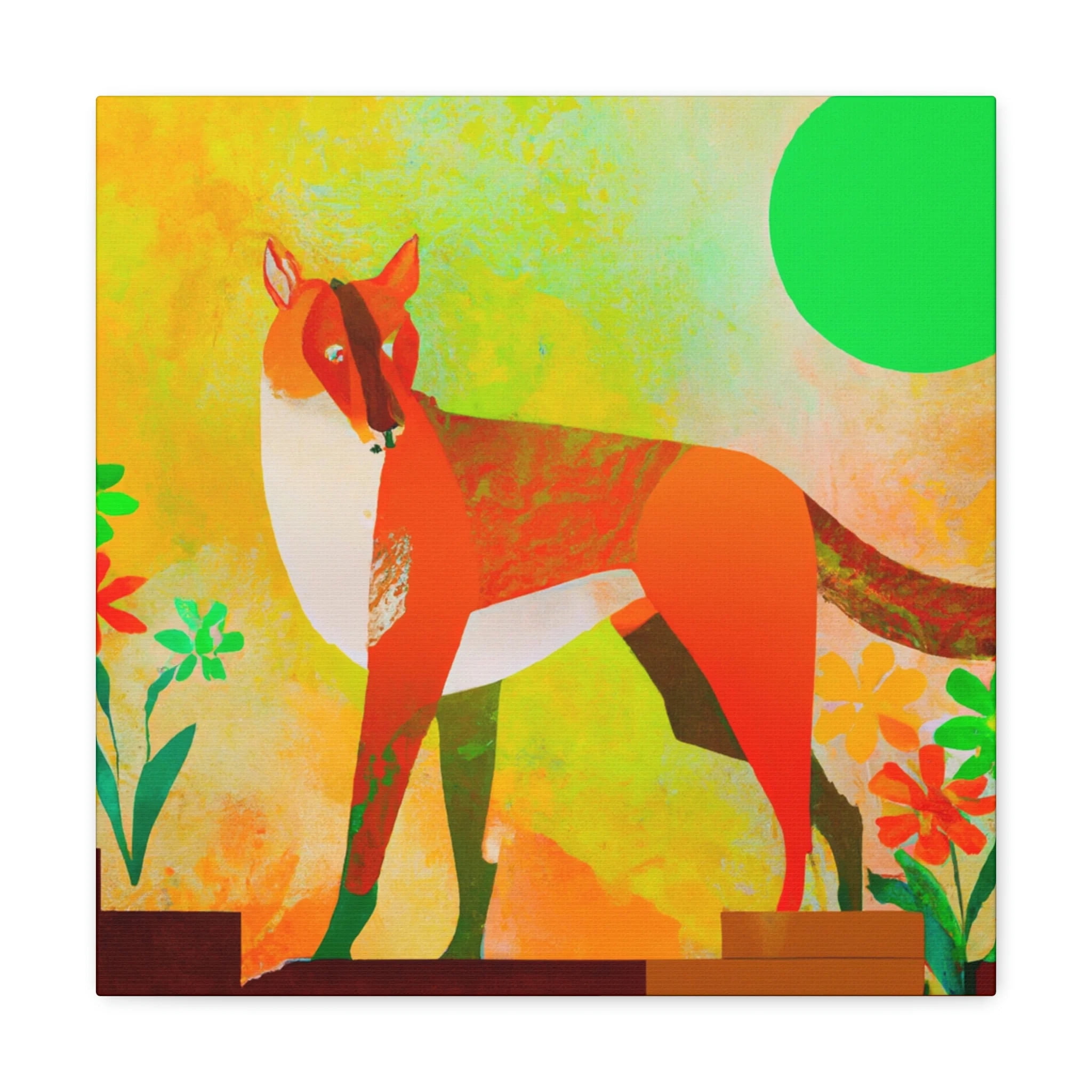 Dhole in Art Deco - Canvas - Walmart.com