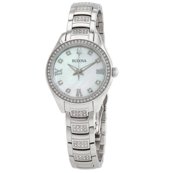 Bulova Sutton Automatic Women's Diamond Stainless Steel Analog Watch ...