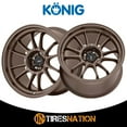 1 Konig 18x9.5 5X4.50 +35 47BZ Hypergram Race Bronze Wheel Rim ...
