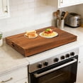 Pine 75x56x6cm Cooktop Panel Multifunctional Cutting Board Cooktop ...
