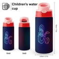 DN-D Dun-ge-ons And Dragons Kids Straw Water Bottle, Stainless Steel ...