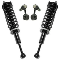 TRQ Front Strut & Spring Assemblies with Sway Bar End Links Kit for BMW ...