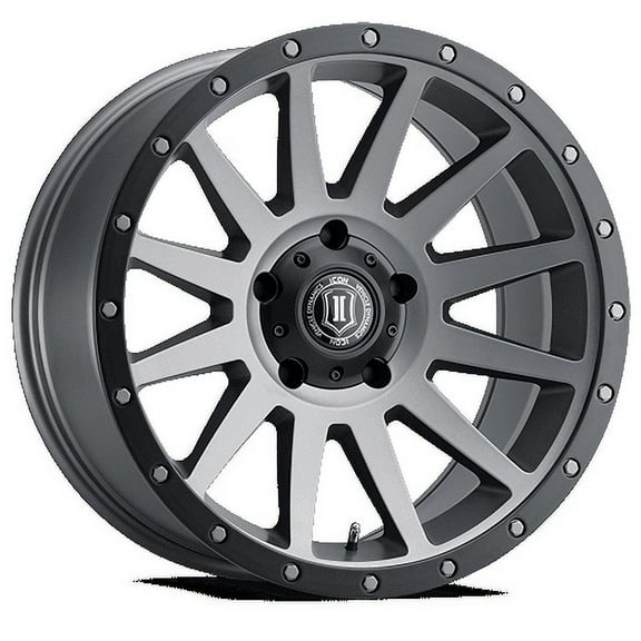 ICON ALLOYS VECTOR 6 17X8.5 6X135 6ET 106.1CB SATIN BLACK WHEEL Fits ...