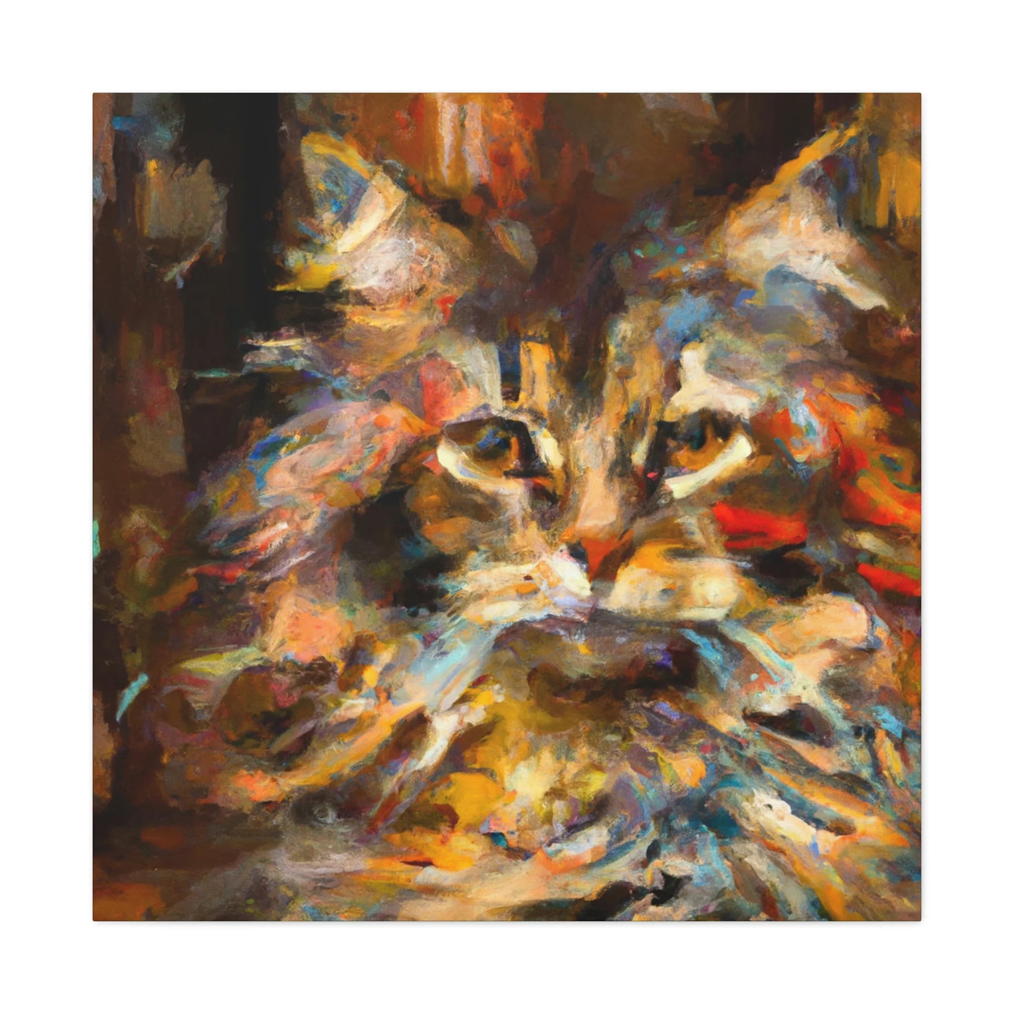 Maine Coon Impressionism - Canvas - Walmart.com