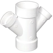 Charlotte Pipe Schedule 40 3 in. Hub x 3 in. Dia. Hub PVC Long Turn Wye ...
