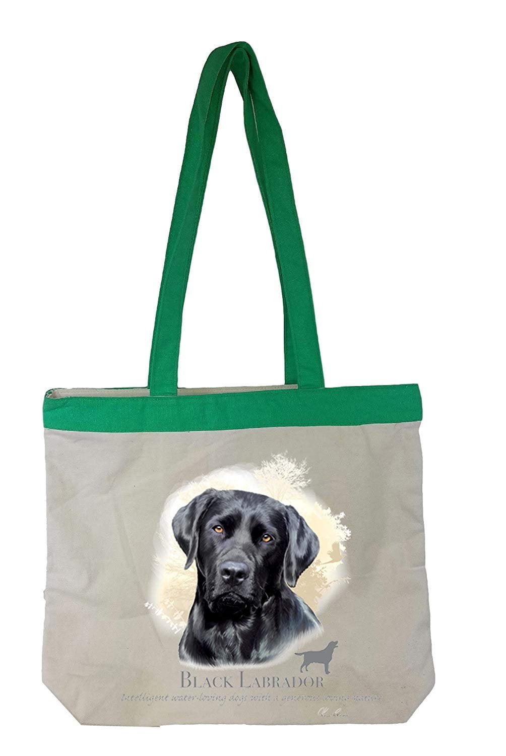 Black Labrador Dog Breed Eco Friendly Beach or Carry All Shopping ...