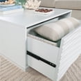 Sauder Morgan Main Contemporary Engineered Wood Coffee Table in White ...