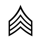 E-5 Sergeant Rank Sticker Decal Die Cut - Self Adhesive Vinyl ...