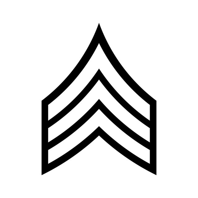 E-5 Sergeant Rank Sticker Decal Die Cut - Self Adhesive Vinyl ...