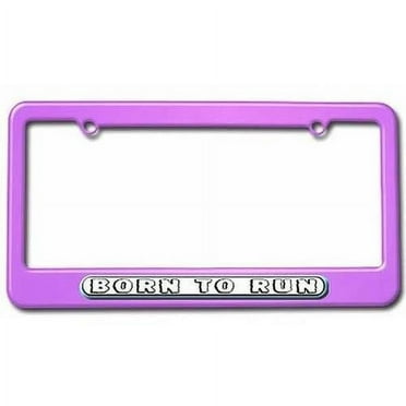 Born To Run Forced To Work License Plate Tag Frame, Black Color ...