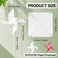 24 Pack Sublimation Blank Pinwheels DIY Pinwheels Craft Color Your Own ...
