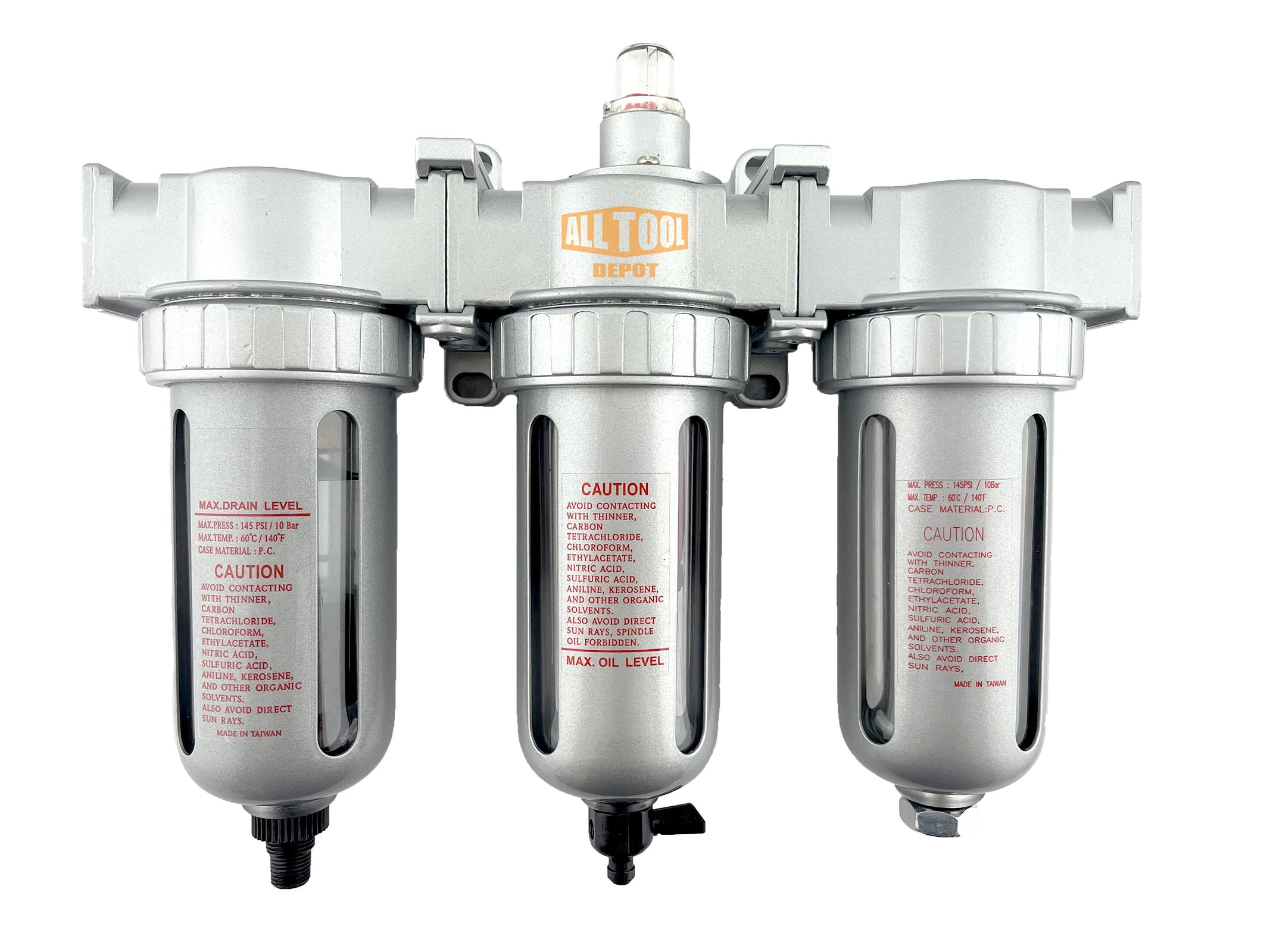 1/2" NPT MID FLOW 3 Stages Filter Coalescing Desiccant Dryer System ...
