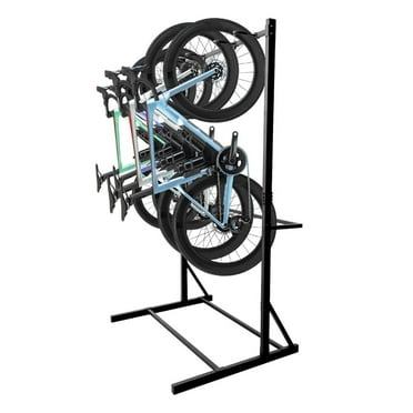 Yes4All 4-Bike Stand, Bike Storage Rack, Bicycle Floor Rack for Garage ...