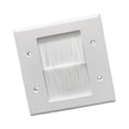 Wall Outlet Cable Entry Plate Single Gang Bristles Brush Wall Plate ...