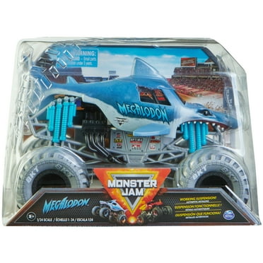Monster Jam, 2-Pack Neon 1:64 Nitro Monster Trucks, Alien Invasion Vs ...