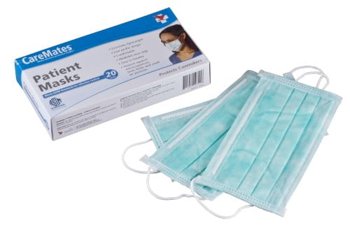 10 Pack CareMates Ear-Loop Patient Masks, One Size Fits All, 20 Count ...