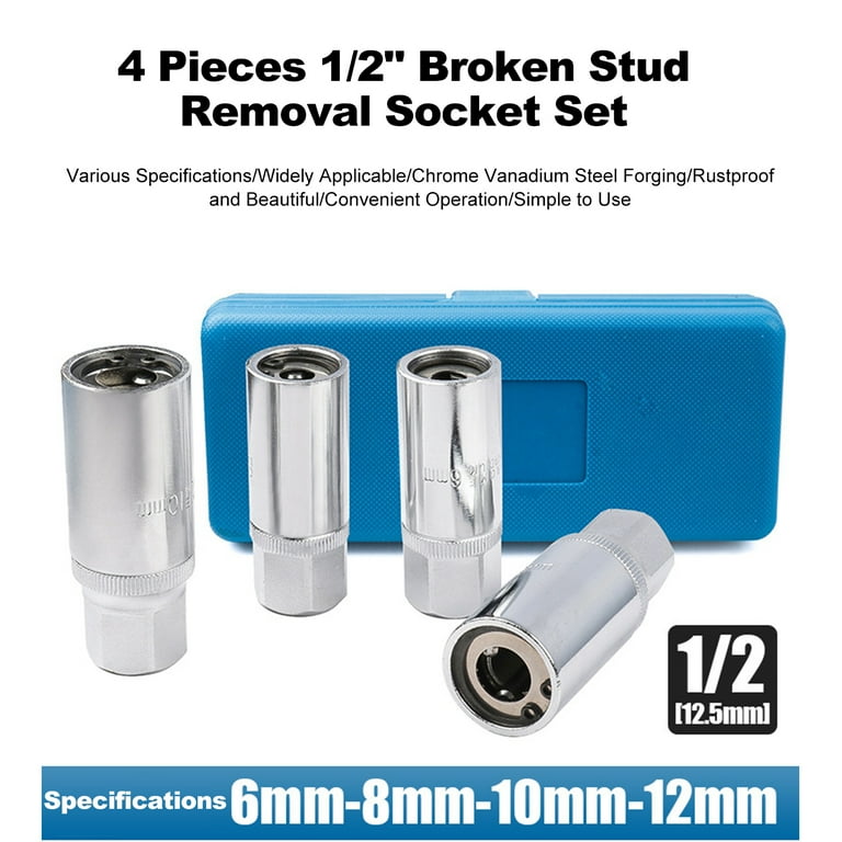 Metric Broken Bolt Extractor Set 6-12mm SPEEDWOX Metric Stud Removal ...