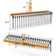 RVNI 60 in 3 Point Pine Straw Rake Rake Attachment fit Cat-0 & Cat-1 ...