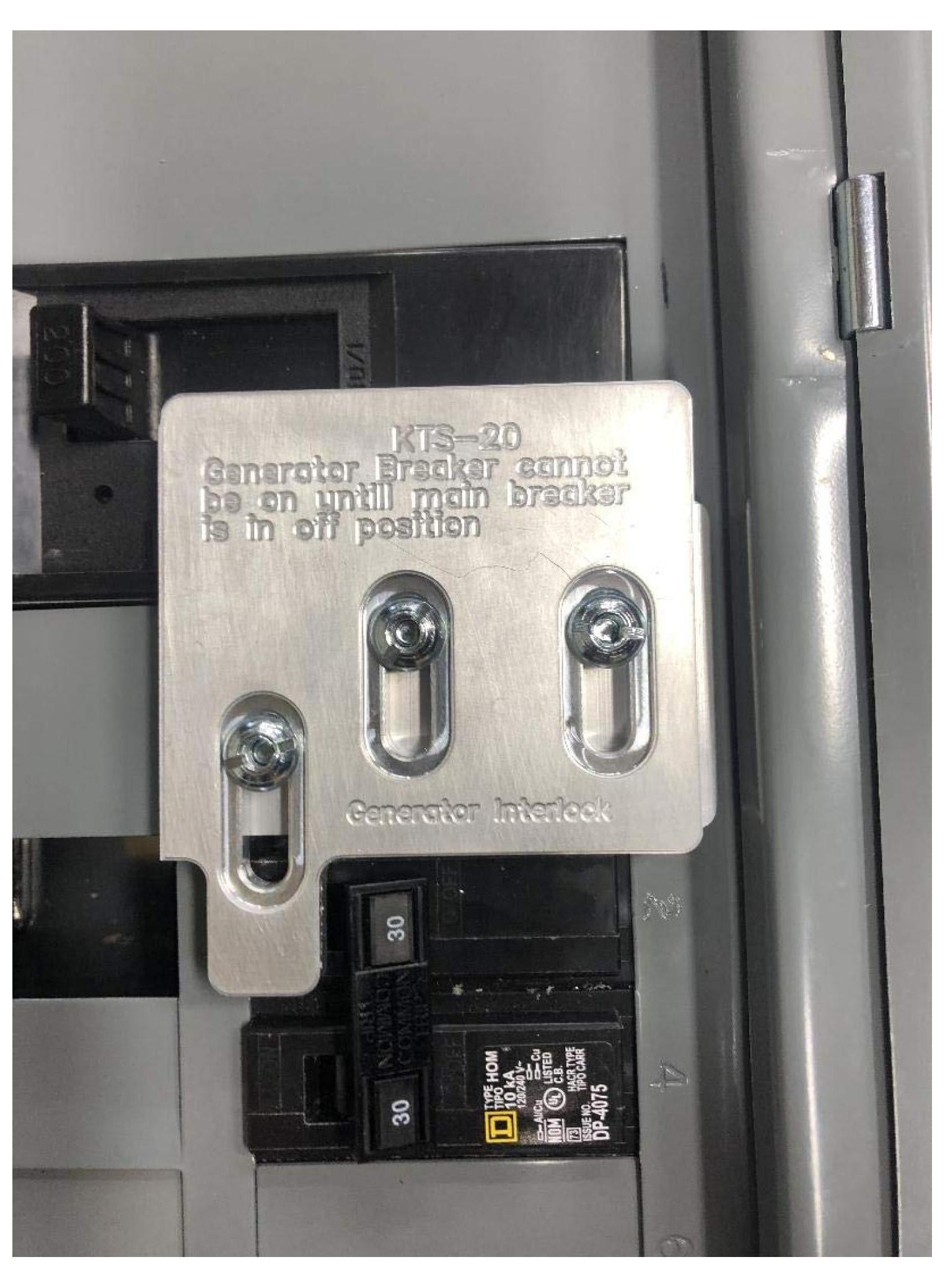 Generator Interlock Kit for Square D Home Line 150 200 Amp Service Panel Walmart