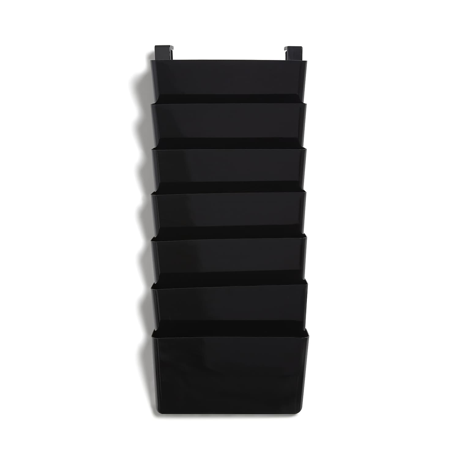 TRU RED Unbreakable 7-Pocket Plastic Letter Wall File Black (TR55348 ...