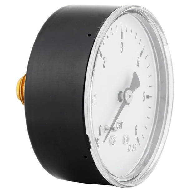 Water Pressure Meter, High Fuel Pressure Gauge, 0-6 Bar Air For Fuel ...
