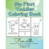 Toddler Coloring Book Numbers Colors Shapes: Preschool Coloring Books ...