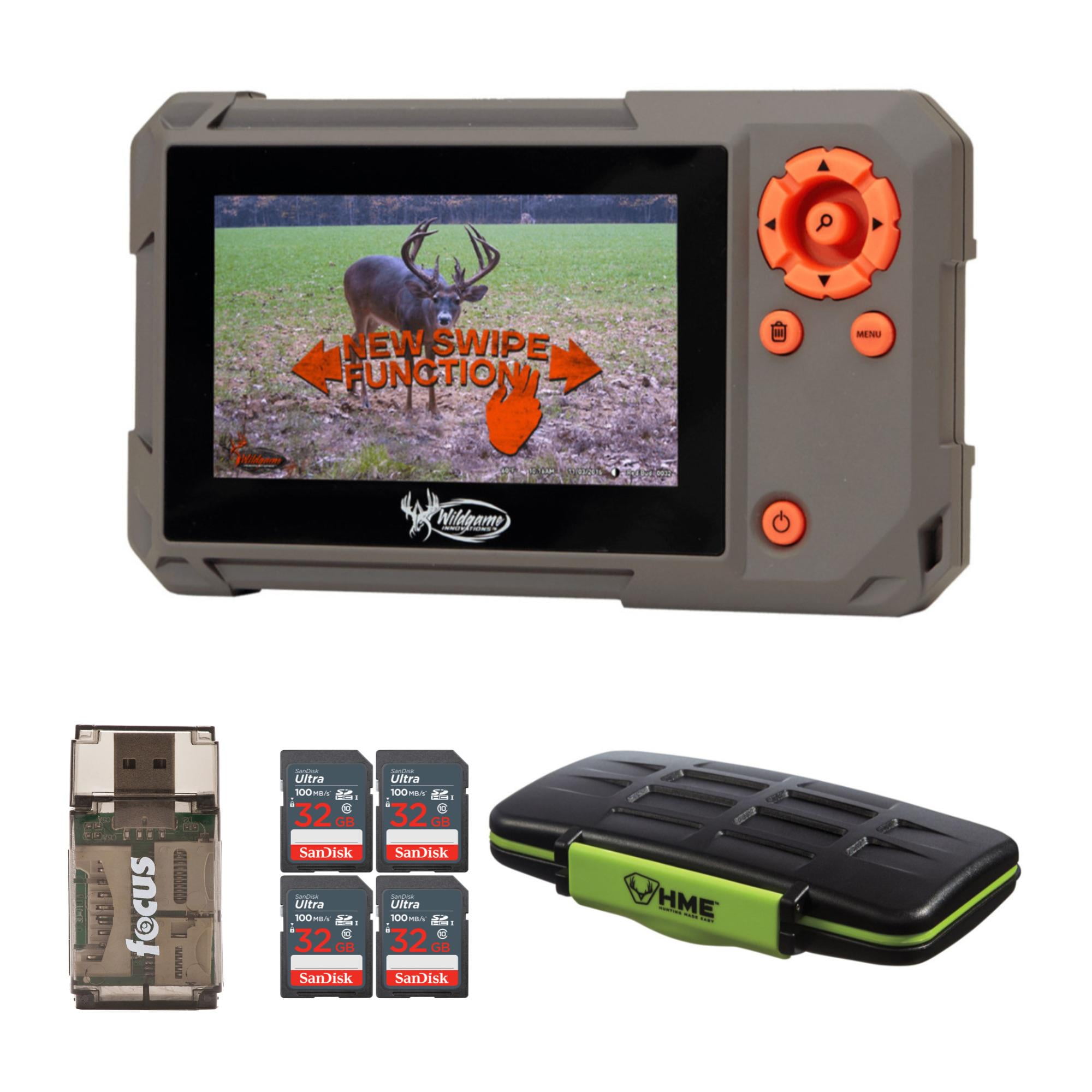 Wildgame Innovations Trail Pad Swipe SD Reader Bundle with SD(4) and ...