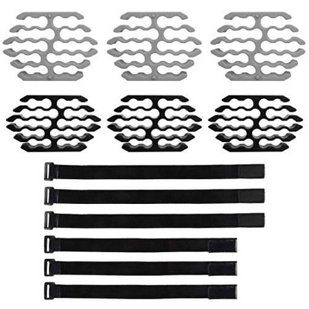 Cable Organizing Kit, 6 Network Cable Management Tools and 6 Fasteners ...