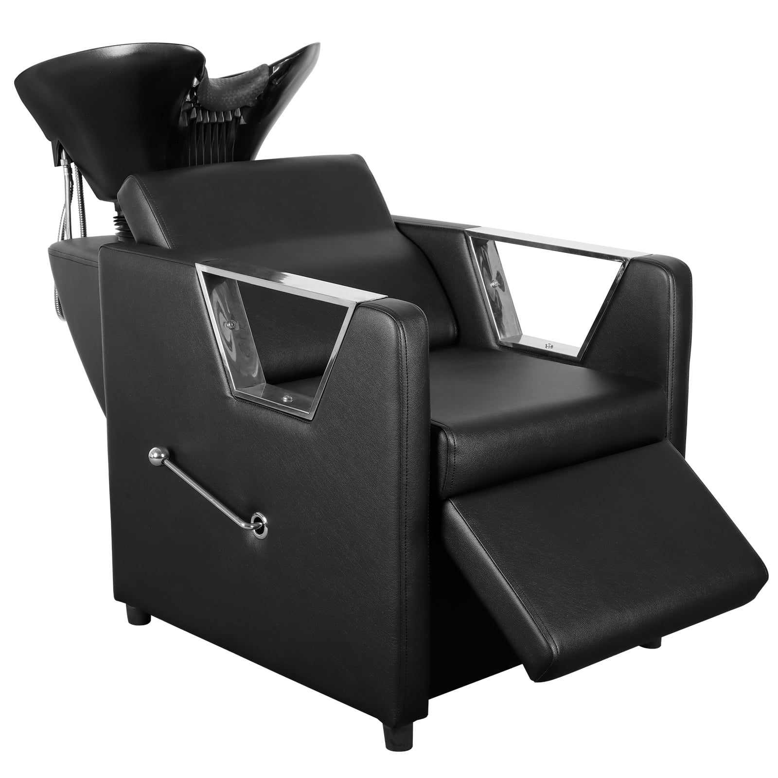 Barber Backwash Chair Adjustable ABS Plastic Shampoo Bowl Sink Support ...