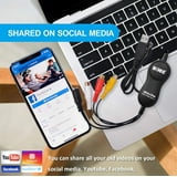 UCEC USB 2.0 Video Capture Card Device, VHS VCR TV to DVD Converter for ...