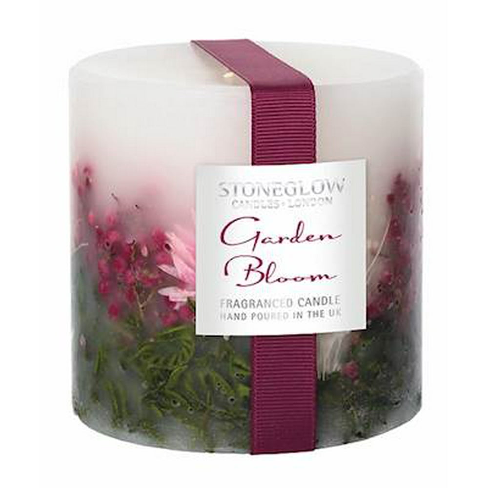 GARDEN BLOSSOM Stoneglow Botanics Fat Pillar Scented Candle - Walmart ...