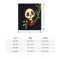 Cozy Flannel Blanket with Adorable Cartoon Panda Design - Soft Warm ...